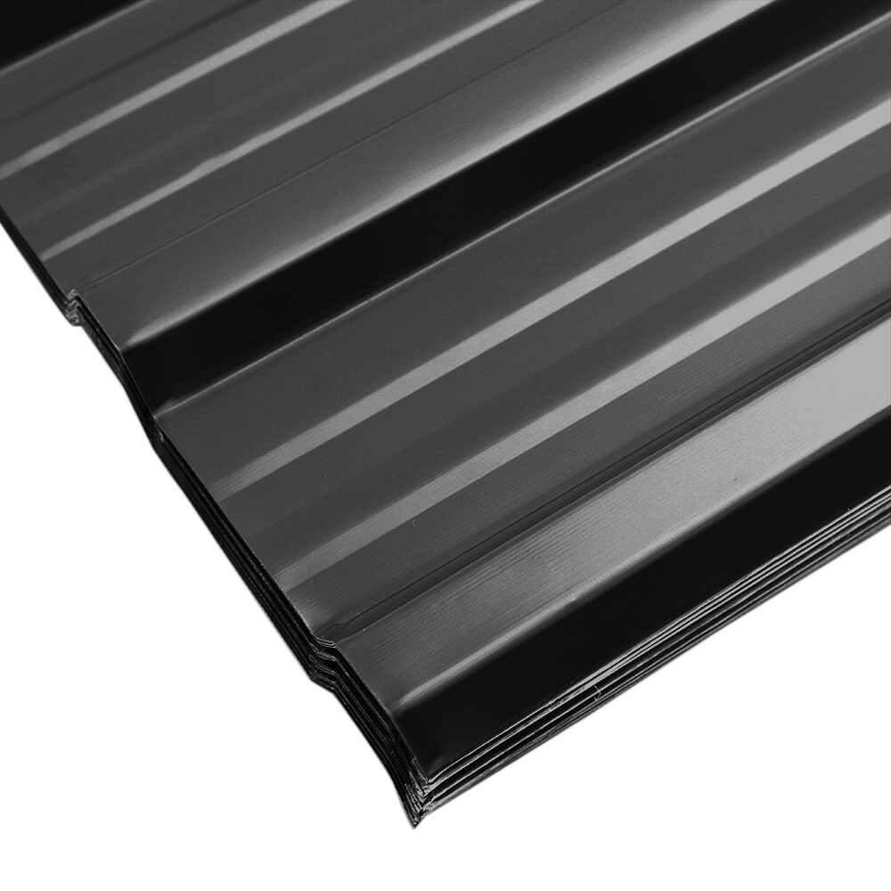 12pcs Black Metal Cladding Roofing Galvanized Corrugated Roof Sheets ...