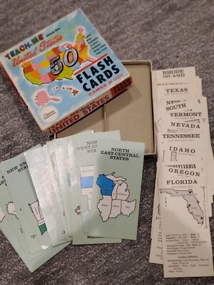 Teach Me About the United States flash cards in color (1968)...FREE ...
