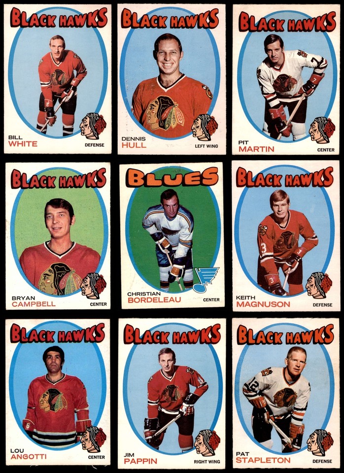 1971-72 O-Pee-Chee Chicago Blackhawks Near Team Set 4 - VG/EX | eBay