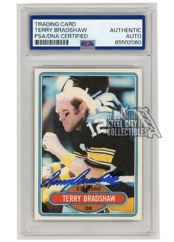 Terry Bradshaw 1980 Topps Autograph Card #200 PSA/DNA | eBay