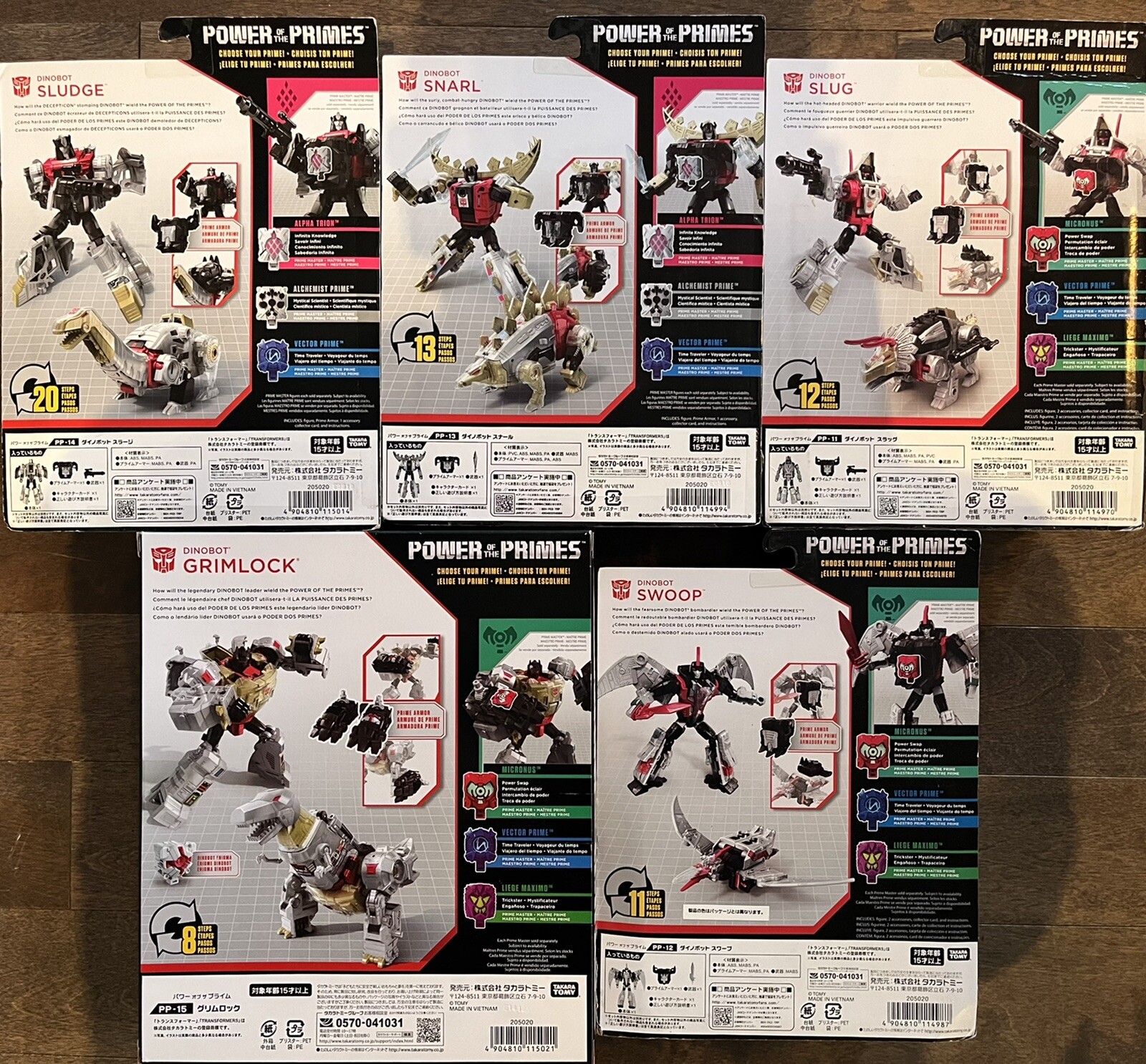 TAKARA TOMY VERSION! Transformers Volcanicus Set Dinobot Power of the ...