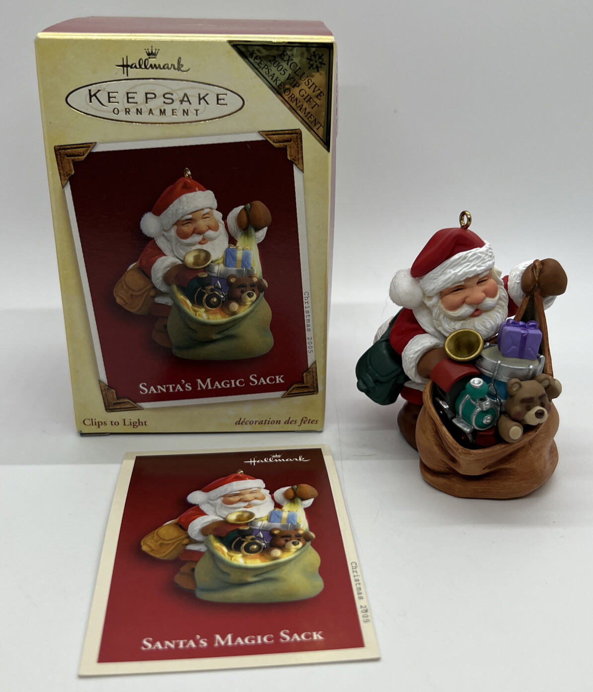 HALLMARK SANTAS MAGIC SACK 2005 CHRISTMAS KEEPSAKE ORNAMENT | eBay