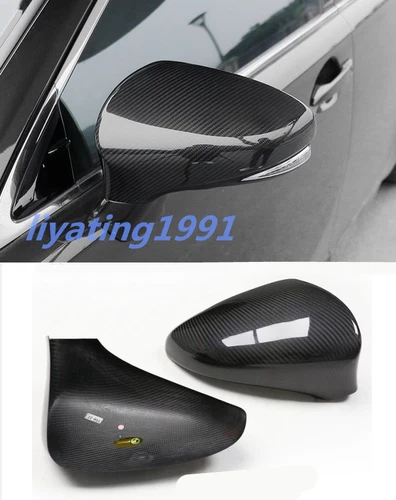 Real Carbon Fiber Car Side Mirror Cover Caps Fit 2014-2018 Lexus IS250 ...