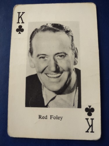 RED FOLEY - COUNTRY MUSIC K of Clubs SINGLE Swap Playing Card - 1965 ...