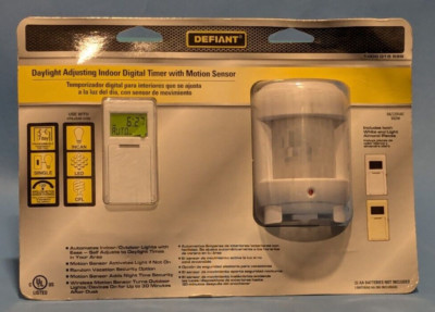 Defiant Daylight Adjusting Indoor Digital Timer with Motion Sensor | eBay
