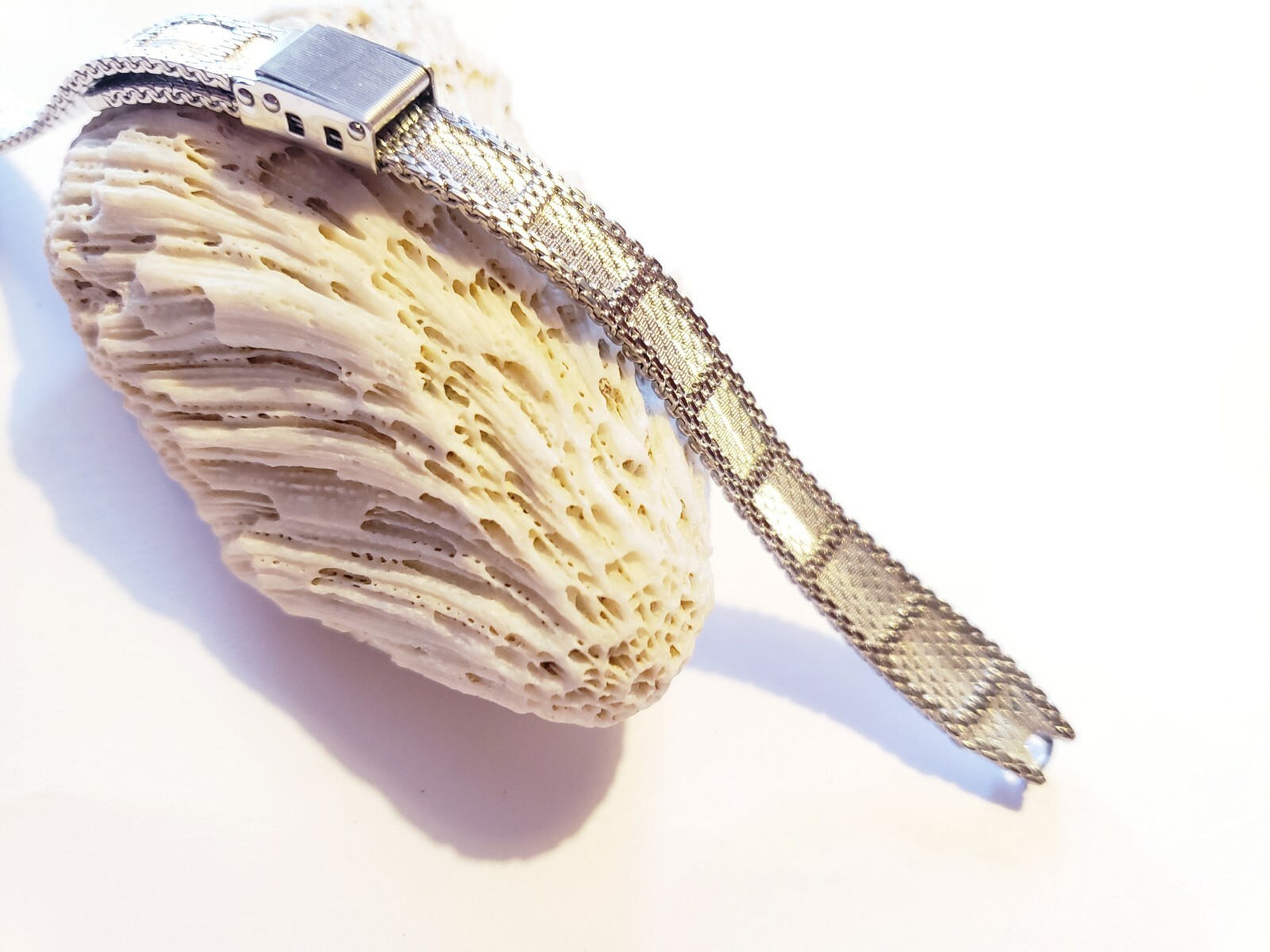 Vintage Bulova Usa1/40-10K RGP Mesh C-ring Watch Band Sliding Clasp NOS ...