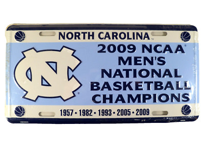 UNC Tarheels NCAA National Champions 2009 Men's Basketball License ...