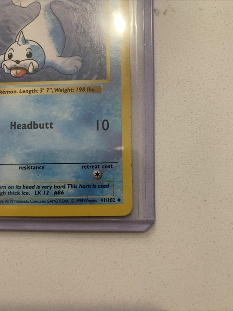 Pokémon TCG Seel Base Set 41/102 Regular Shadowless Uncommon for sale ...