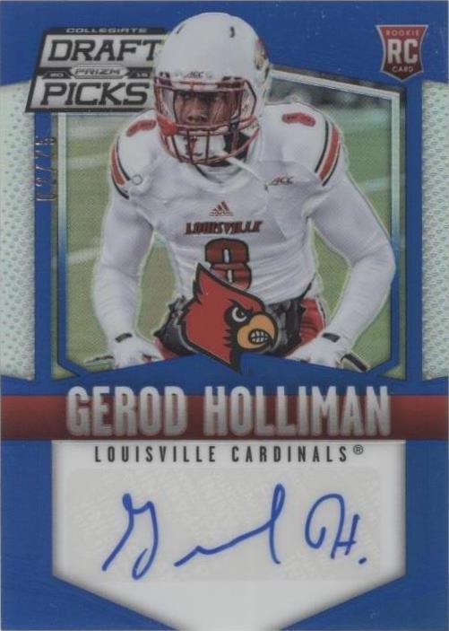 2015 Panini Prizm Collegiate Draft Picks - Gerod Holliman #189 Blue ...