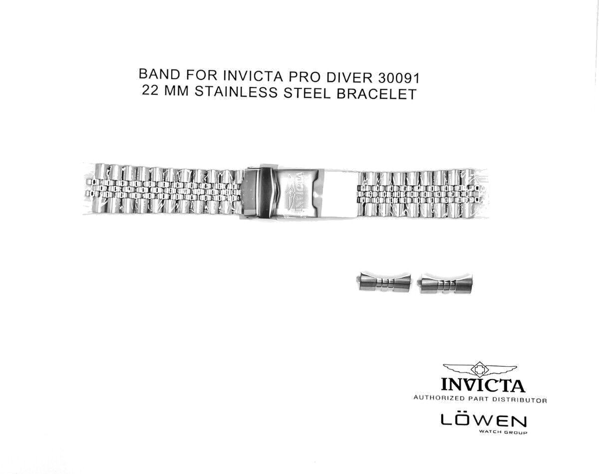 Invicta Pro Diver Stainless Steel Watch Band 22 MM Stainless Steel ...