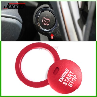 Red Aluminum Start Stop Engine Button Cover Ring For Subaru WRX STI VB ...