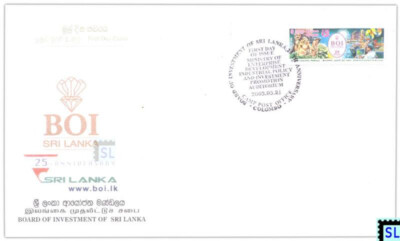 Sri Lanka Stamps 2003, BOI, Board of Investment, Coconut, Ship, Rubber ...