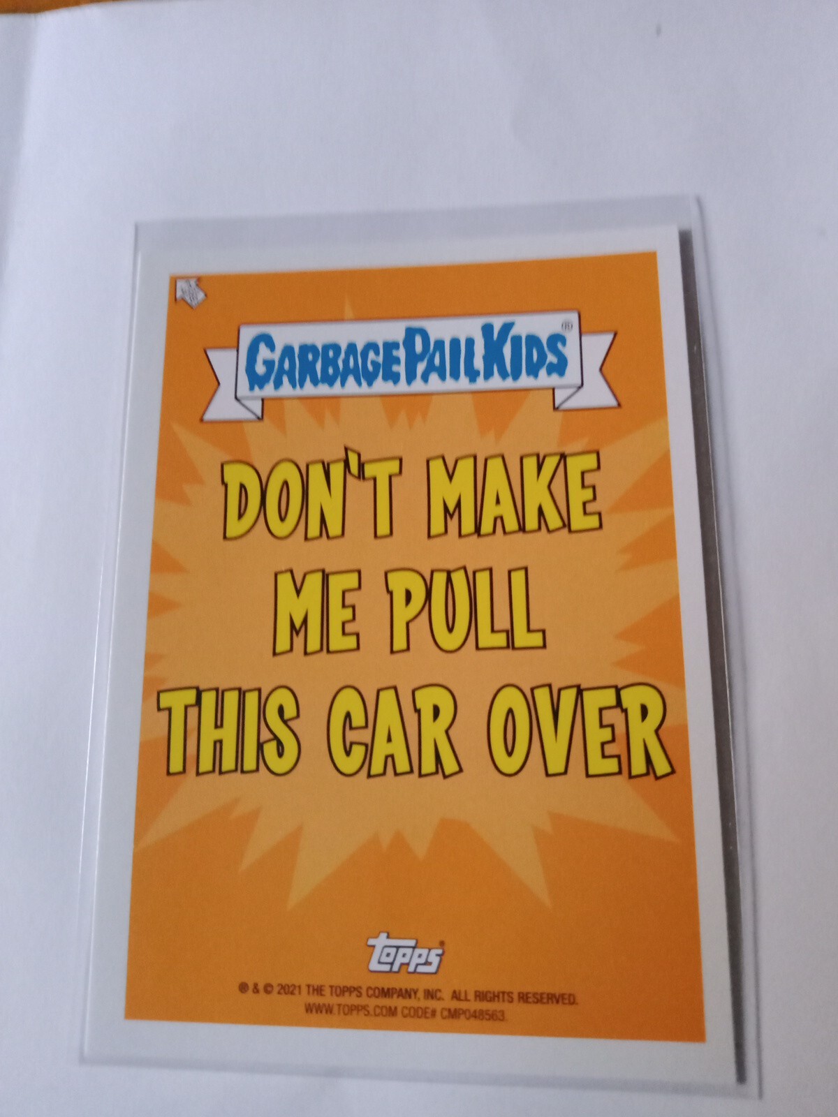 Garbage Pail Kids 2023 vacation Don't Make Me Pull This Car Over #6b ...