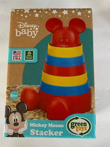 NEW Disney Baby Mickey Mouse Stacker Stacking Toy Green Toys 6+ months ...