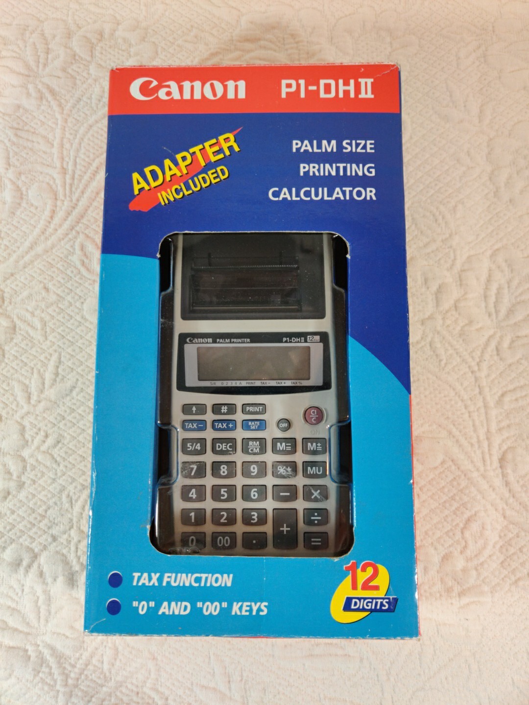 Canon P1-DHII Palm Size Printing Calculator 12 Digits, Tax Function NEW ...