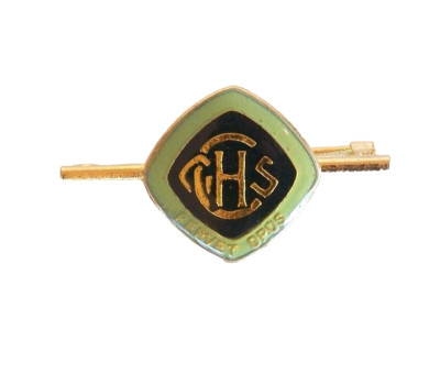 VINTAGE CANTERBURY GIRLS HIGH SCHOOL STUDENT UNIFORM LAPEL BADGE HAT ...