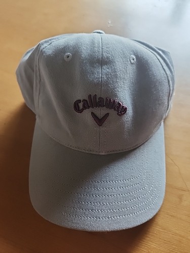 Callaway Golf Hat Grey One Size Maroon Embossed Callaway Adjustable | eBay