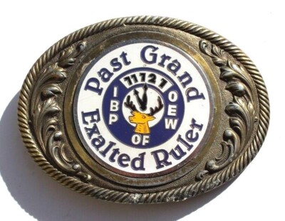 Vintage Past Grand Exalted Ruler IBP OEW Belt Buckle | eBay
