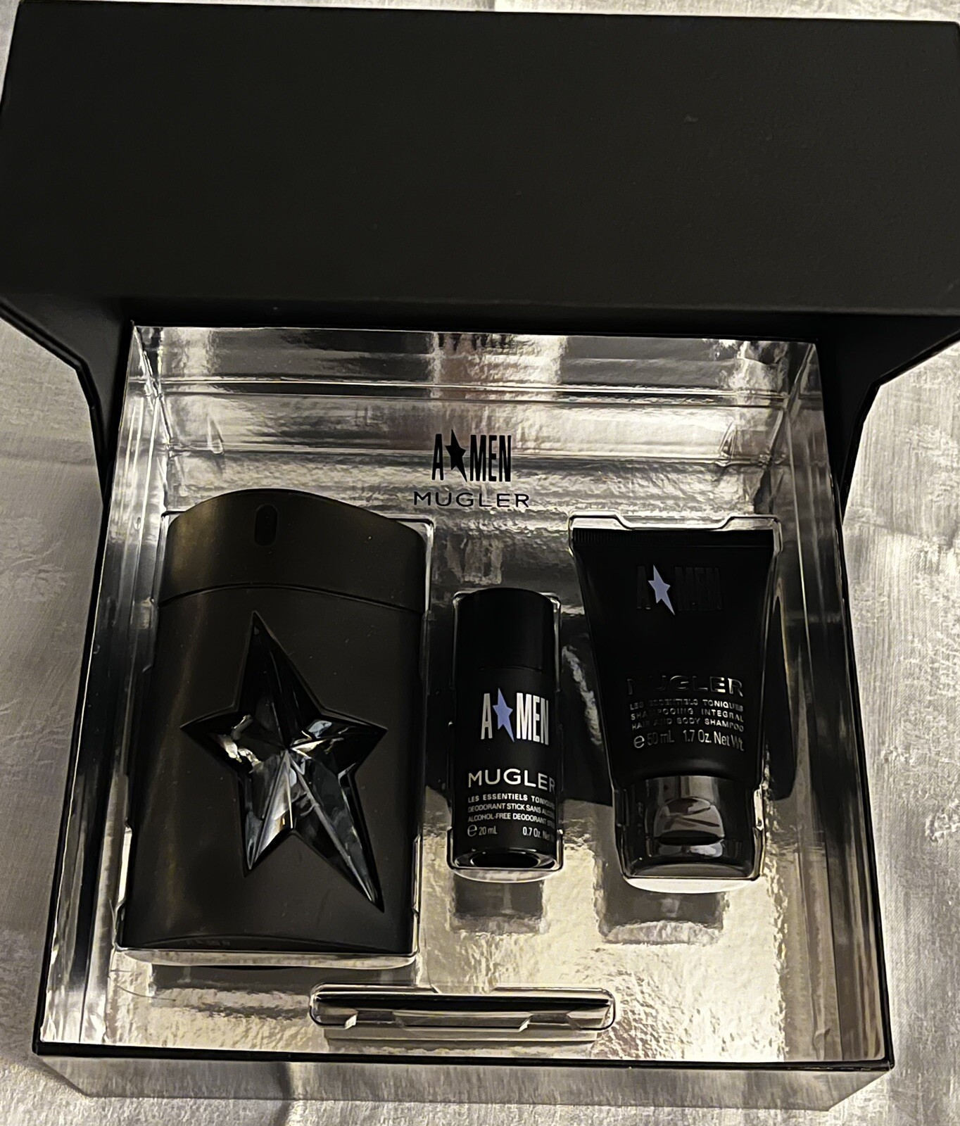 Thierry Mugler A*Men Amen Eau de Toilette 3.4 Shampoo & Deodorant Gift ...