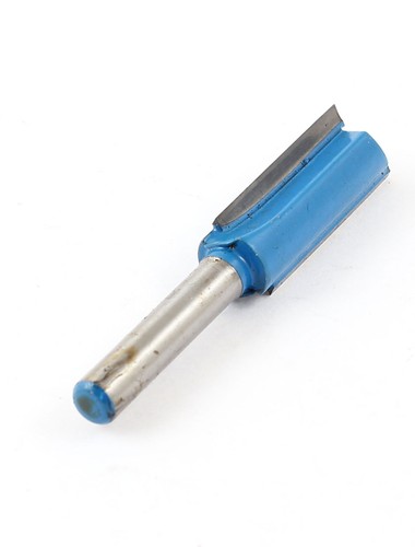 1/4" Shank 1/2" Cutting Dia Double Flutes Straight Router Bit Tool ...