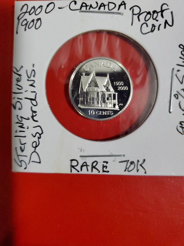 2000 .925 Silver Canada Dime Sterling Silver, Desjardins Coin In ...