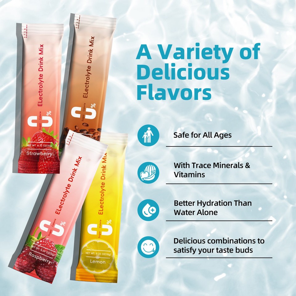 Electrolytes Powder Packets, Hydration Packets, Electrolytes Powder No ...