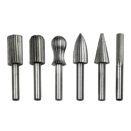 Durable 6pcs Rotary File Set with 6mm Shank Ideal for CNC Engraving and ...