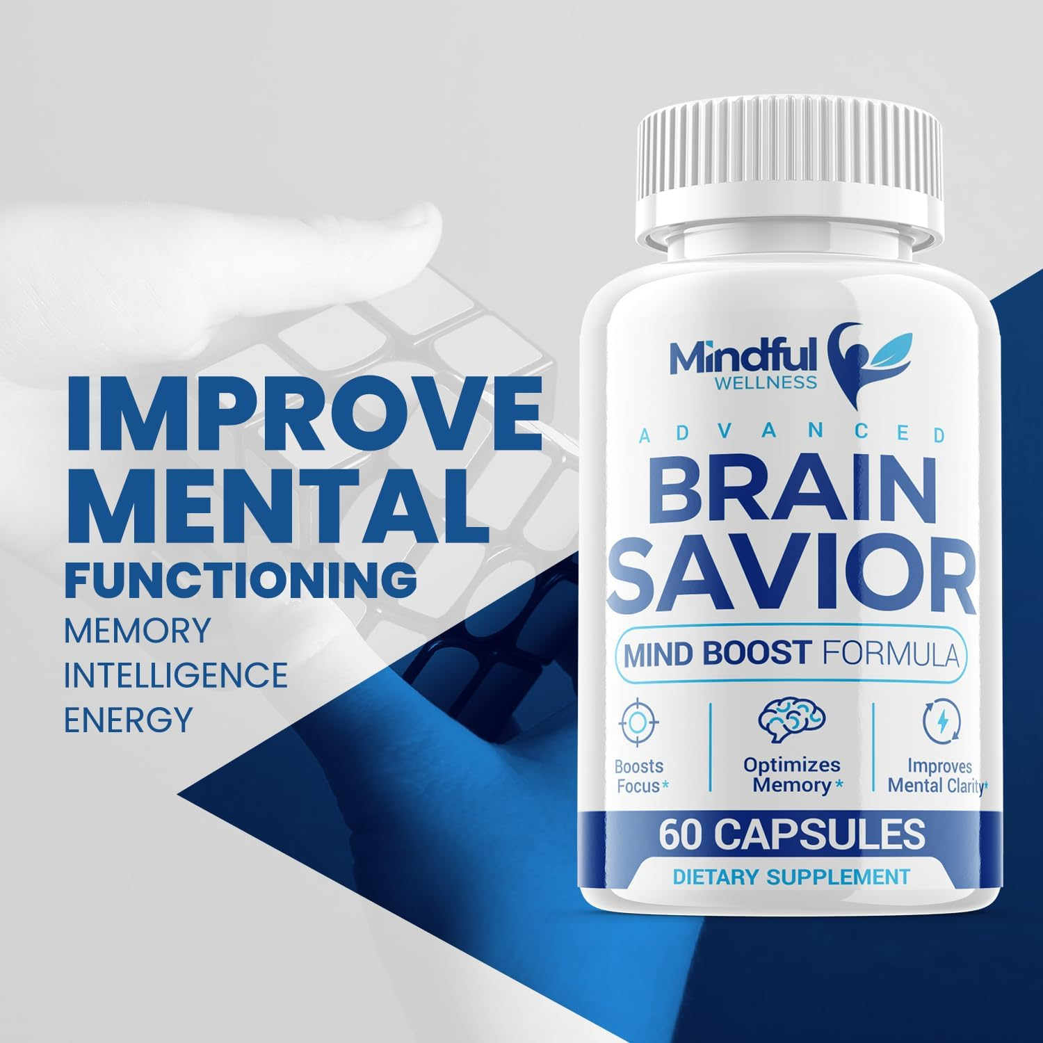 (2 Pack) Mindful Wellness Advanced Brain Savior Mind Boost Formula ...