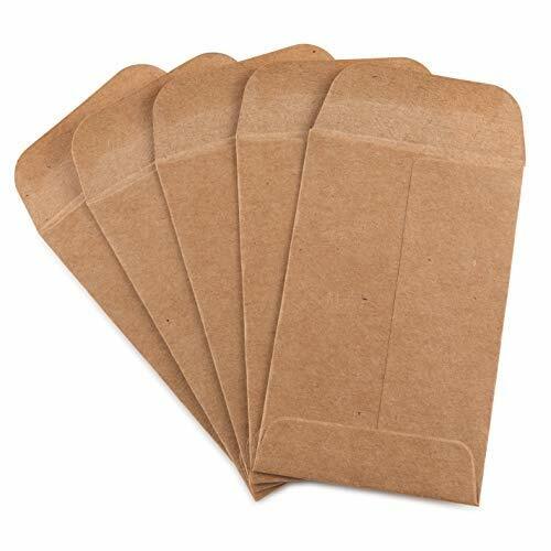 Coin And Small Parts Envelopes 500 Pack 2.25"x 3.5" With Assorted Sizes ...