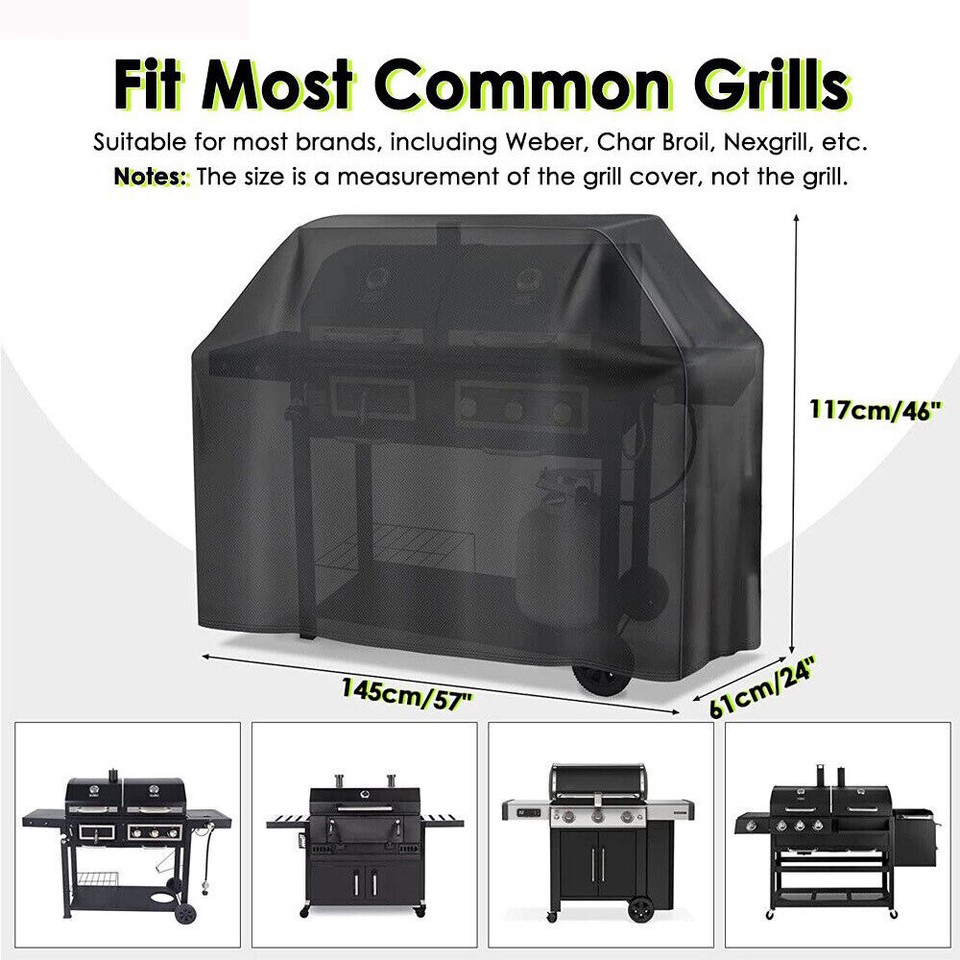Heavy Duty BBQ Grill Cover Waterproof UV & Fade Resistant Gas Grill ...