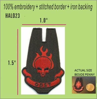 MINI HALO TACTICAL BLACK/RED ODST PATCH - HALO23 | eBay