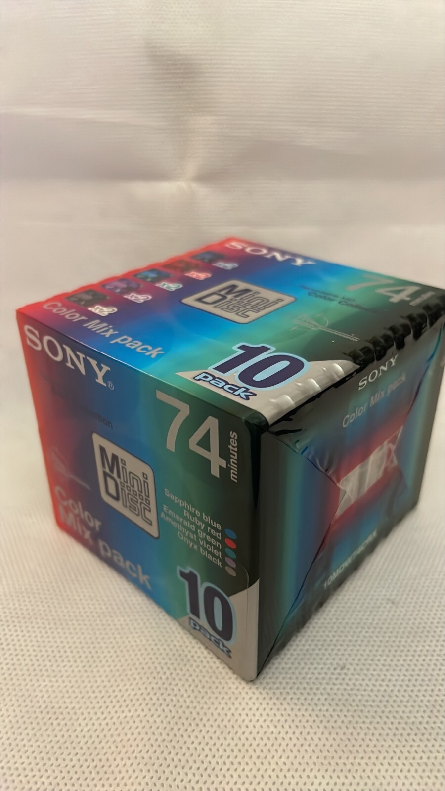 Sony Recordable MD Color Collection Mini Disc 10 PK 74mins 10MDW74CRX ...