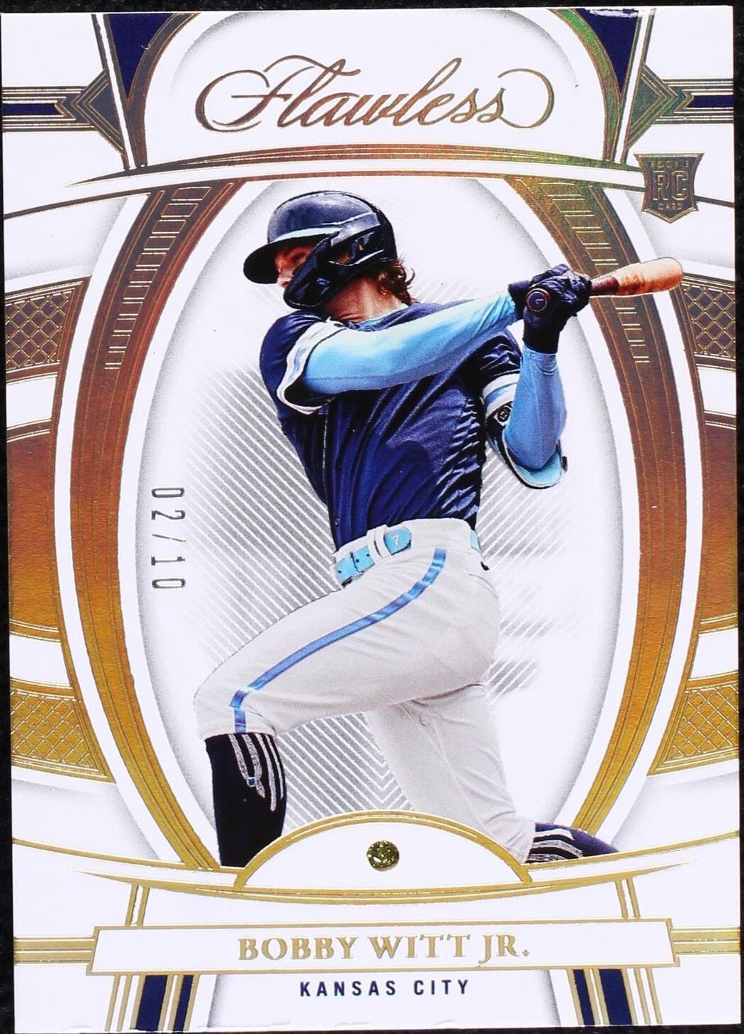 2022 Panini Flawless - Rookies Bobby Witt Jr. #47 Yellow Diamond /10 ...