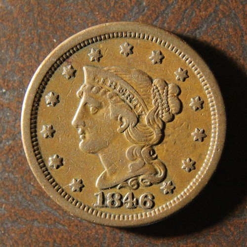 1846/1846 Braided Hair Large Cent, Small Date, N-4 | eBay