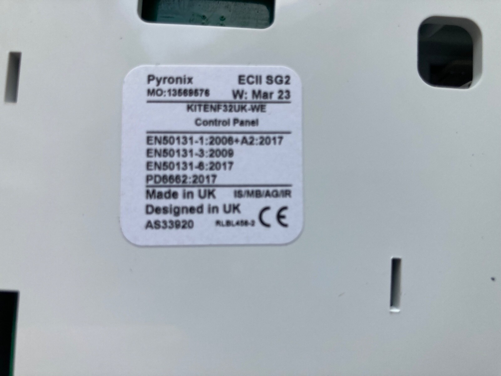 Pyronix Enforcer Control Panel V10 Version Dual Frequency Wireless ...