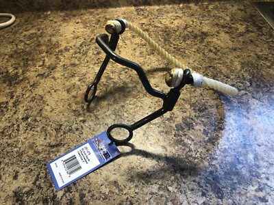 Quick Stop Bit with Rope Noseband Hackamore Western Horse 5” Cheek AHE ...