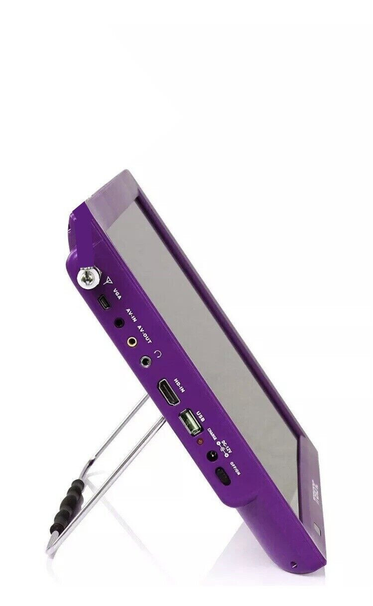 Trexonic PURPLE 14" Portable Widescreen LED TV TRX-14D Remote HDMI USB ...
