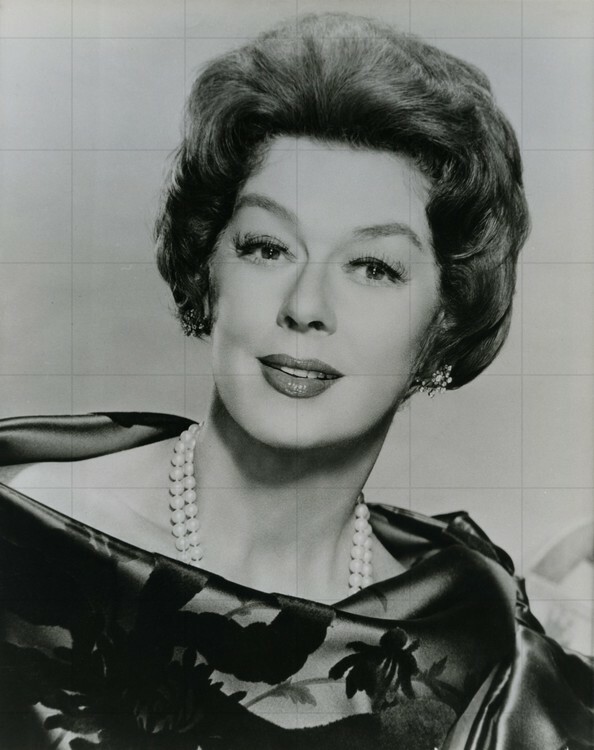 ROSALIND RUSSELL - 10" x 8" b/w Portrait Photograph as Rose Hovik GYPSY ...
