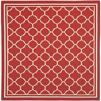 Safavieh Courtyard Red Indoor Outdoor Rug - Square 4' Transitional | eBay