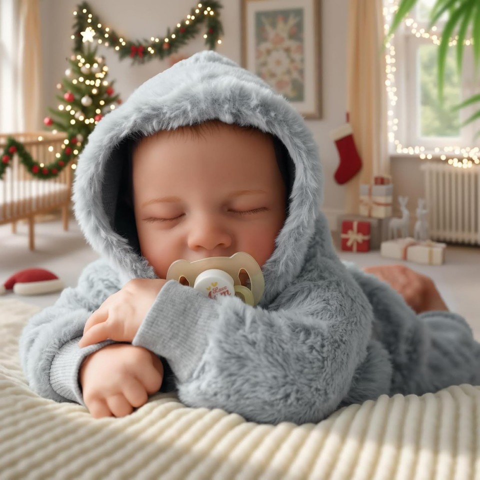 NEW BABESIDE Lifelike Reborn Baby Boy Doll 17-Inch Real Baby Realist ...