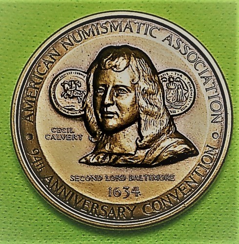 (M044) 94th AMERICAN NUMISMATIC CONVENTION AUGUST 20-25,1985 MEDAL | eBay