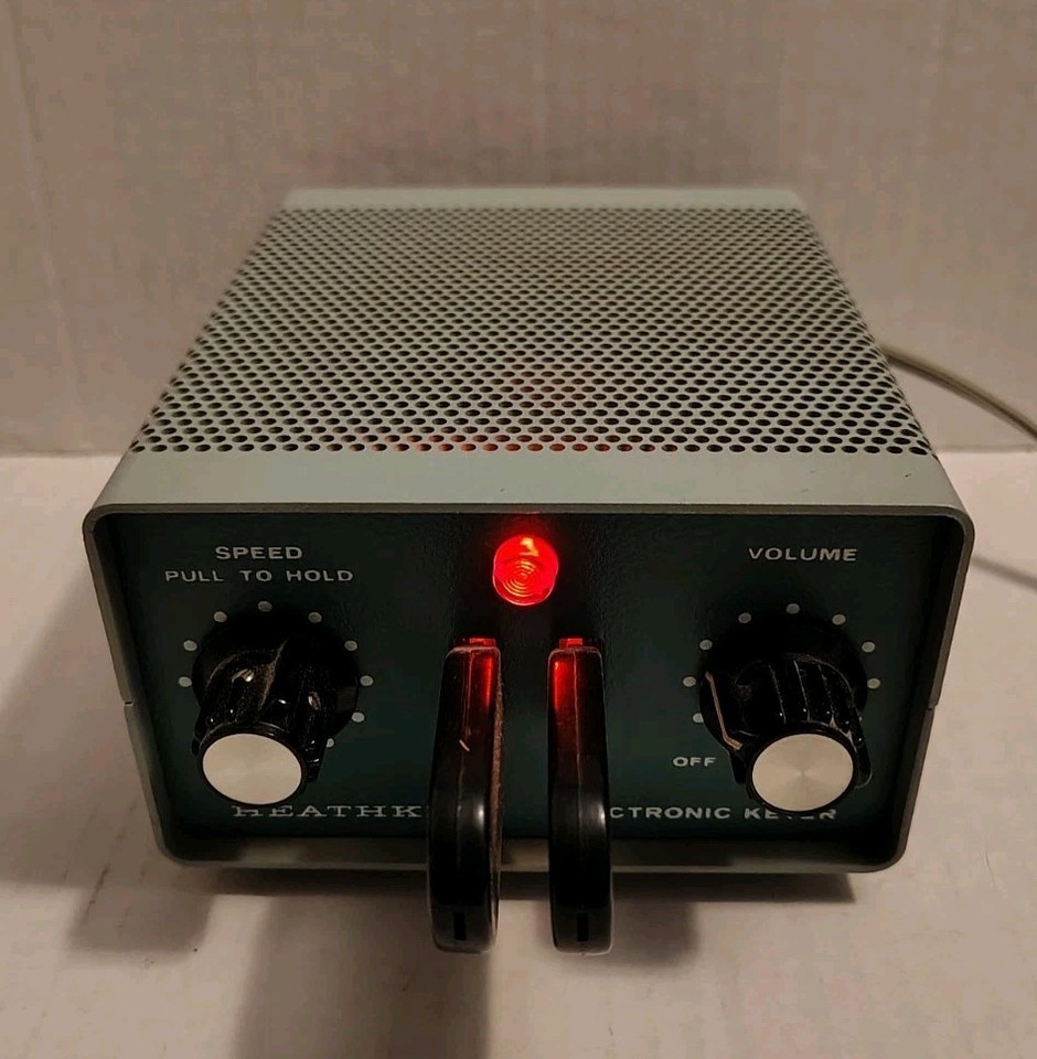 Heathkit Keyer Model HD-1410 w/ Power Cord, Tested. Morse Code Paddles ...