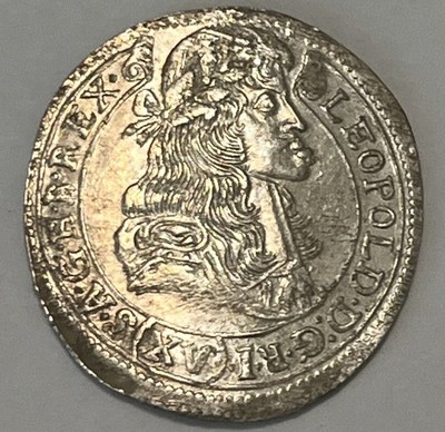 HUNGARY 1681 15 Kreuzers Silver Large Coin | eBay