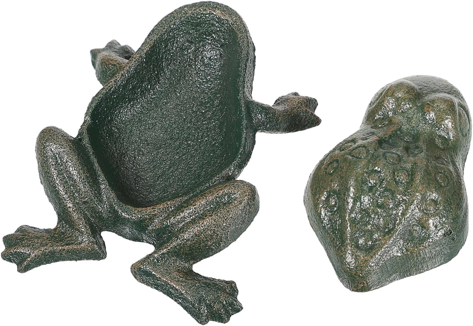 Frog Cast Iron Key Hider outside Spare Door Key Box Outdoor Small ...