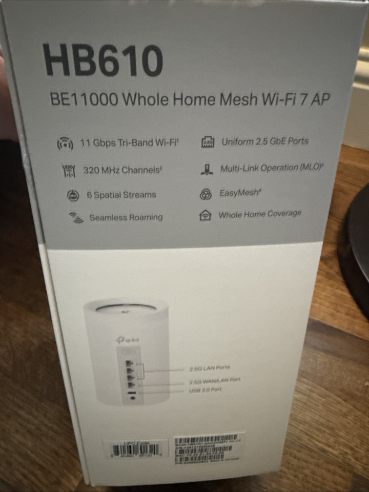 TP-Link HB610/BE11000 Whole Home Tri-Band Mesh Wi-Fi 7 AP | eBay