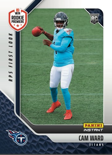 2025 Panini Instant CAM WARD RC NFL RPS FIRST LOOK Rookie #’d 1/4333 ...