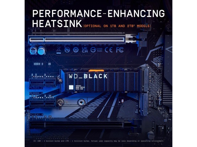 Western Digital WD_BLACK SN850X 2TB NVMe Internal SSD with Heatsink ...