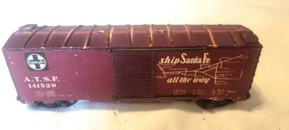 Vintage 1960's HO Scale Train 40' Boxcar Santa Fe Super Chief ATSF | eBay