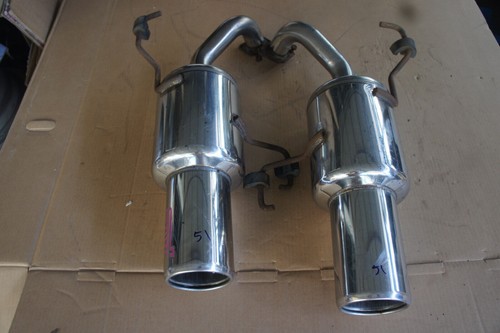 JDM Genome Subaru Legacy BL5 BP5 B4 Sti twin exhaust muffler bh5 be5 | eBay