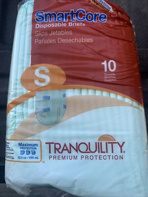 Tranquility SmartCore Disposable Briefs Small Pack of 10 - #2311 Adult Diaper | eBay